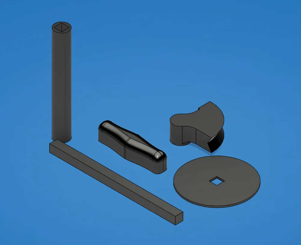 Fence latch manual actuator / handle by (3DSS) 3D Saguenay Solution ...