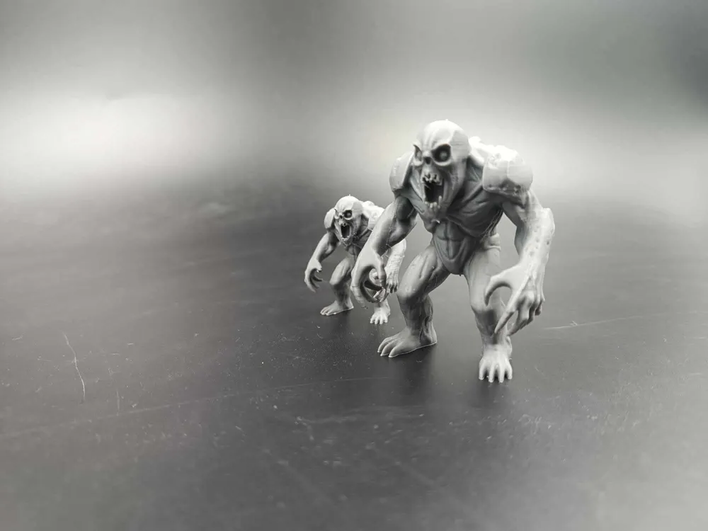 Crypt Ghoul - DnD Miniature Figurine - Free 3D Print Model - MakerWorld