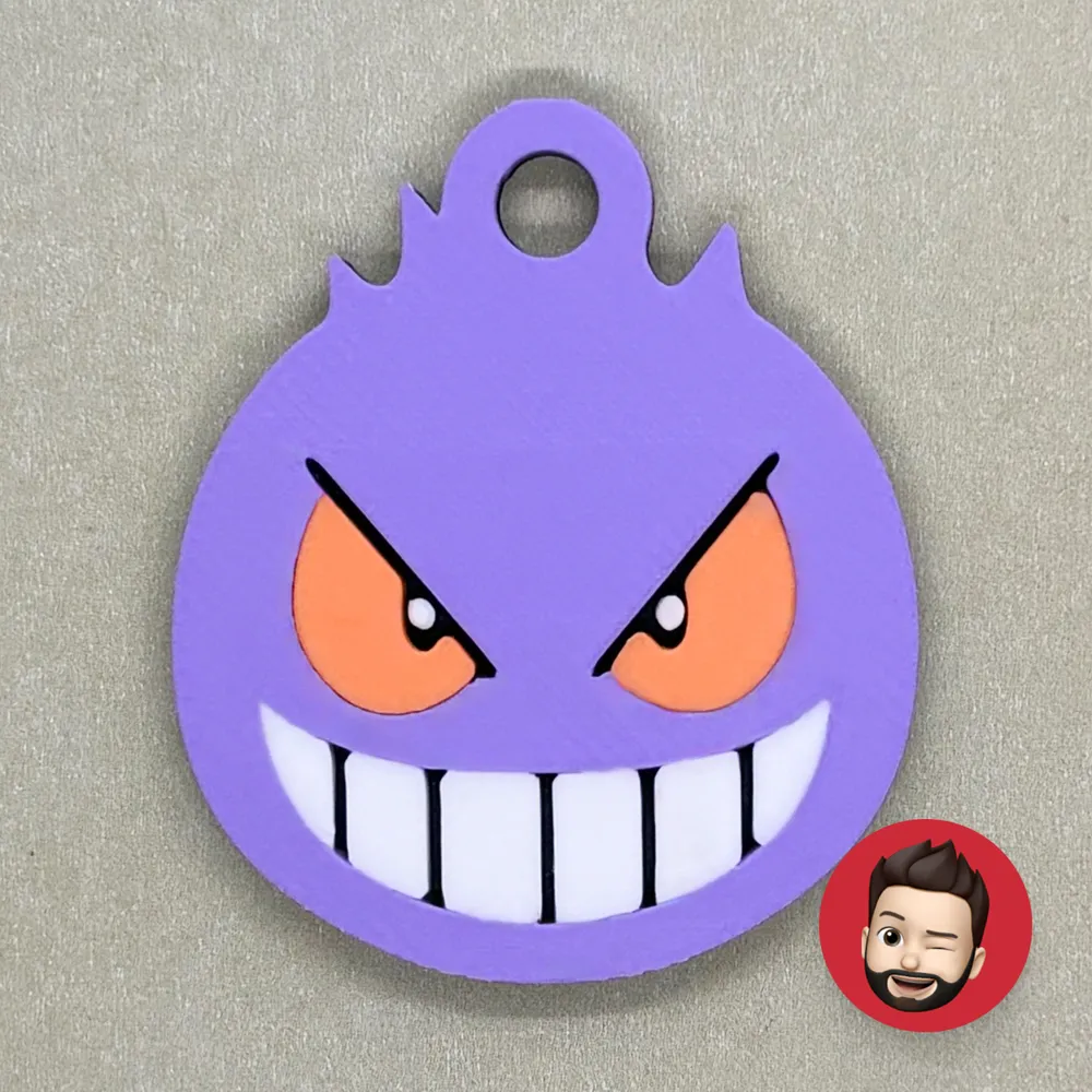 Pokemon Gengar keychain by nicodeimos - MakerWorld
