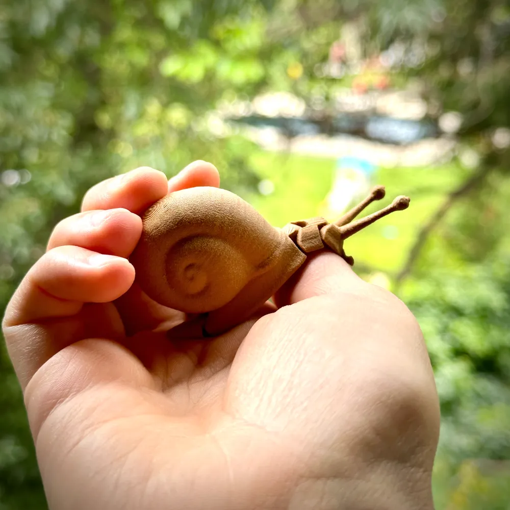 Flexi Snail - Free 3D Print Model - MakerWorld