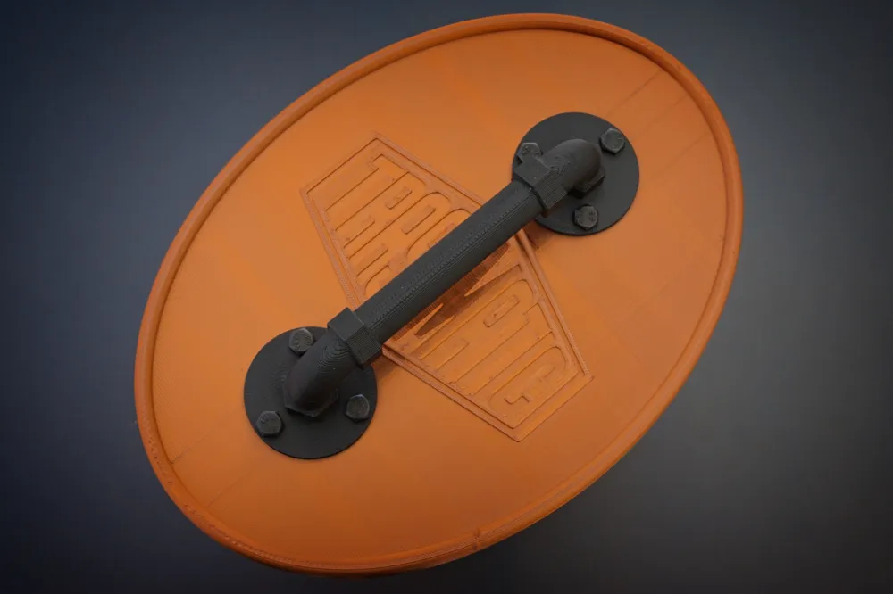 Flat lid for Oval Steampunk Trash Can by Every Day Counts - MakerWorld