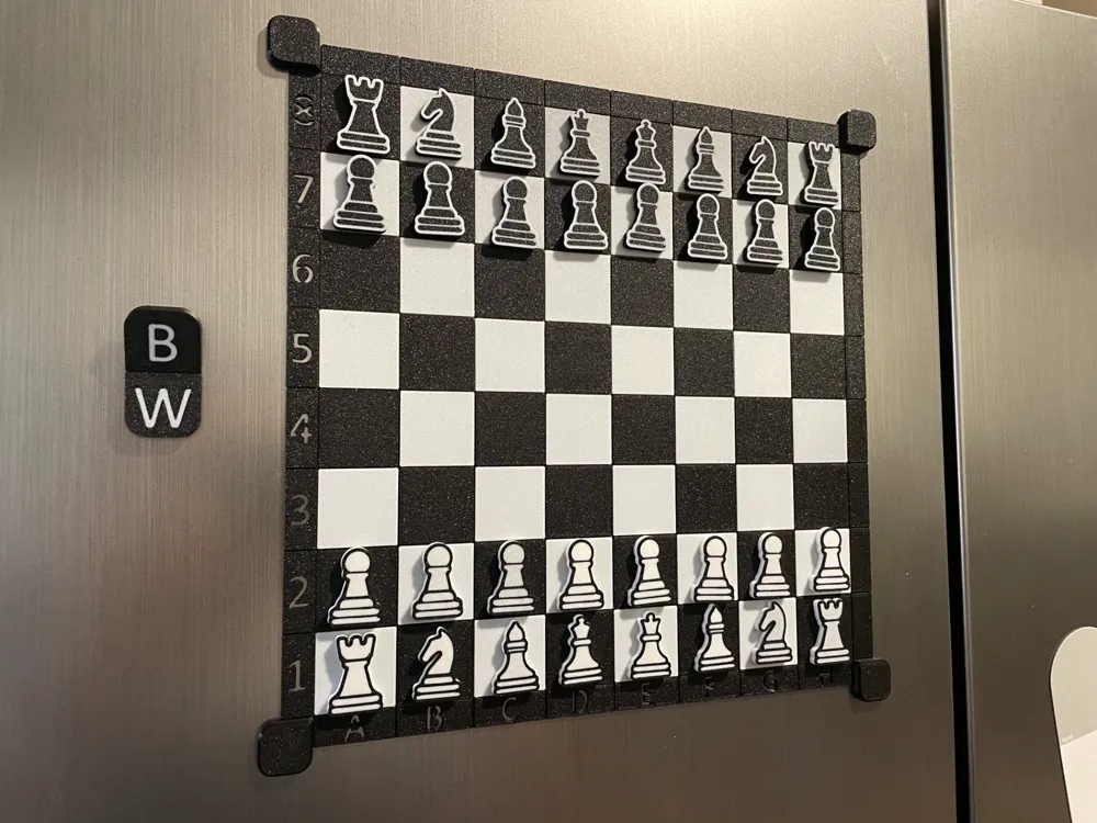 Chess for your fridge by Dezist9 MakerWorld: Download Free 3D Models