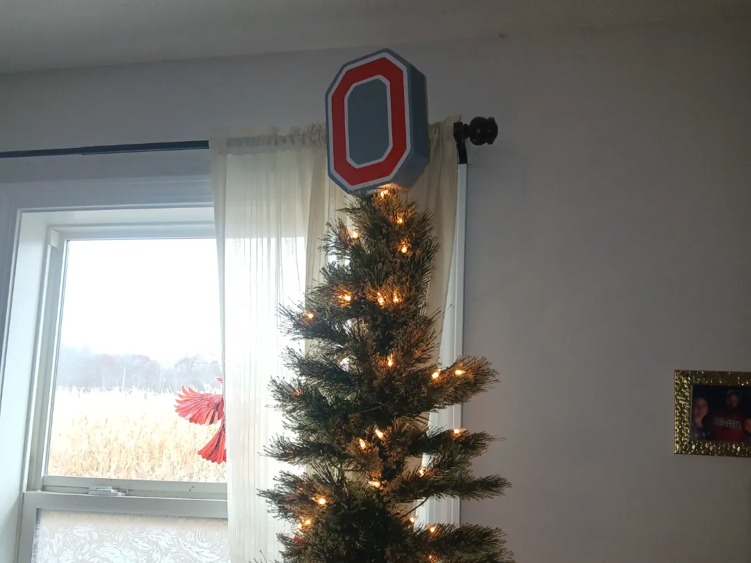 Ohio State Tree Topper - Free 3D Print Model - MakerWorld