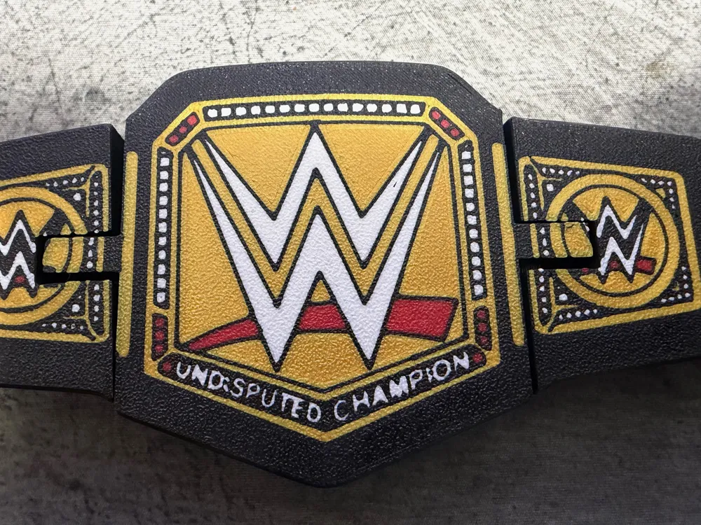 WWE WORLD TITLE BELT Fidget Toy - Free 3D Print Model - MakerWorld