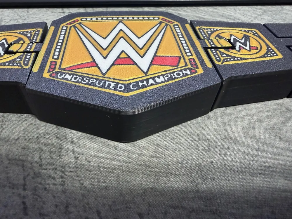 WWE WORLD TITLE BELT Fidget Toy - Free 3D Print Model - MakerWorld