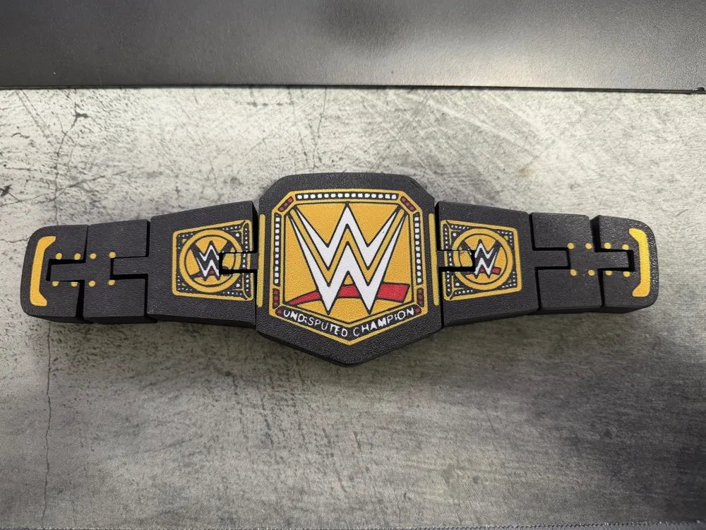 WWE WORLD TITLE BELT Fidget Toy - Free 3D Print Model - MakerWorld