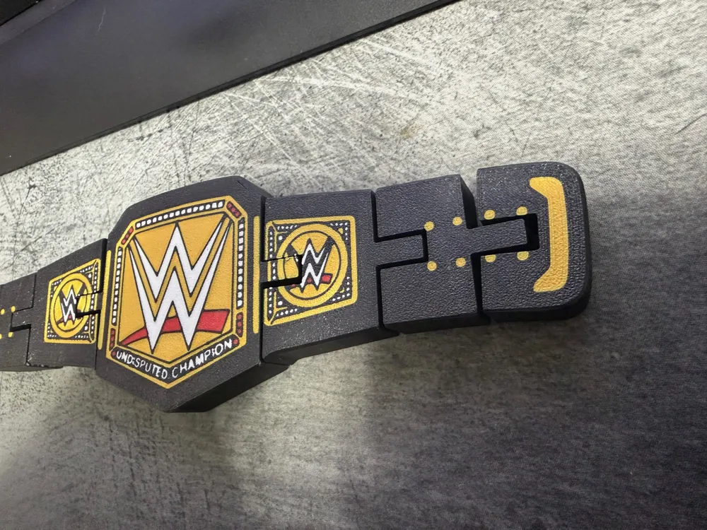 WWE WORLD TITLE BELT Fidget Toy - Free 3D Print Model - MakerWorld