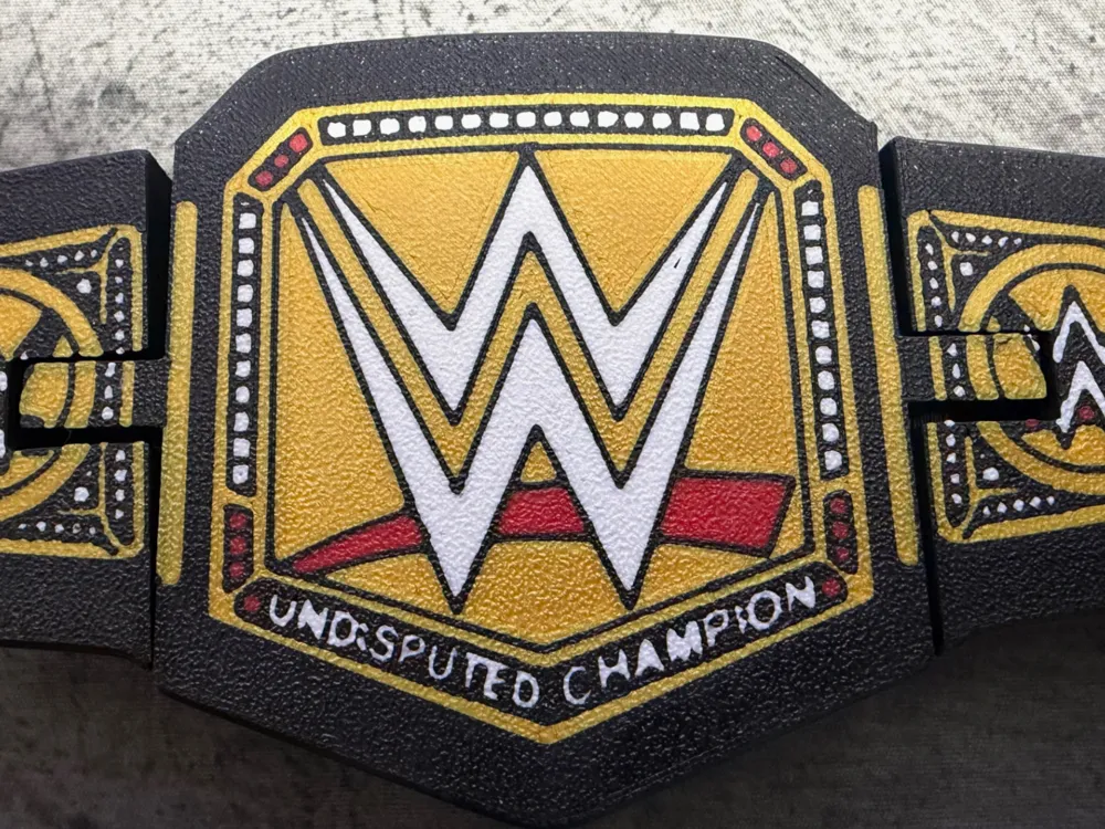 WWE WORLD TITLE BELT Fidget Toy - Free 3D Print Model - MakerWorld