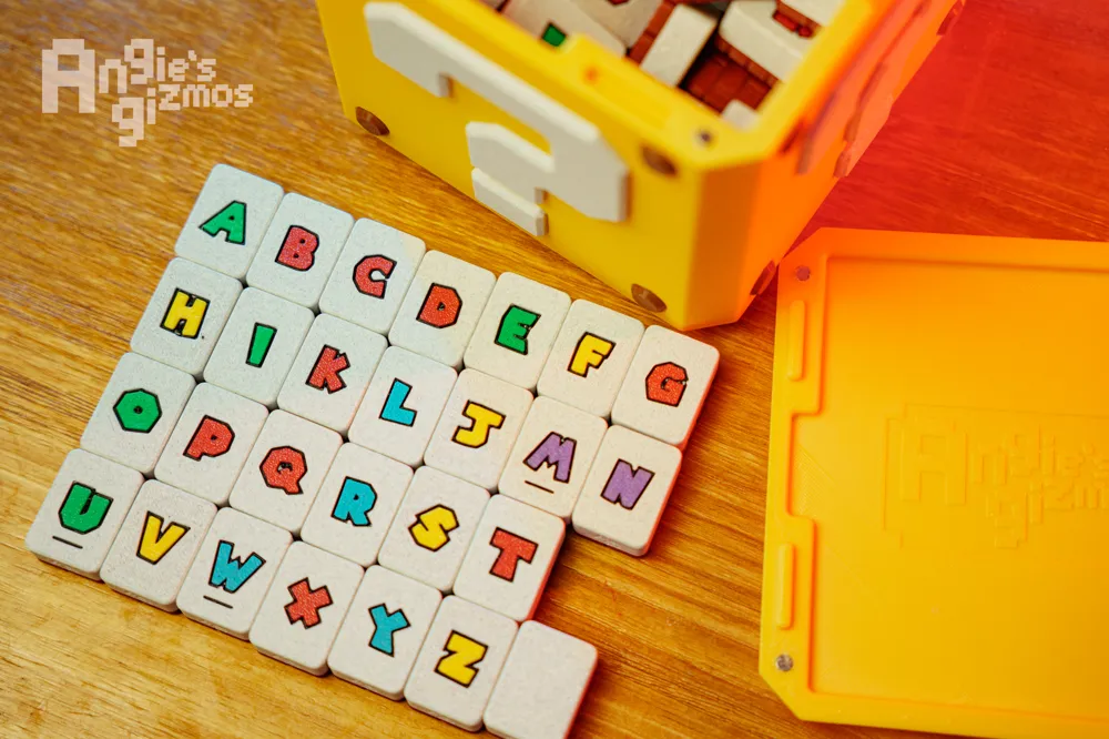Mario Alphabet Mahjong , Kid-Friendly - Free 3D Print Model - MakerWorld