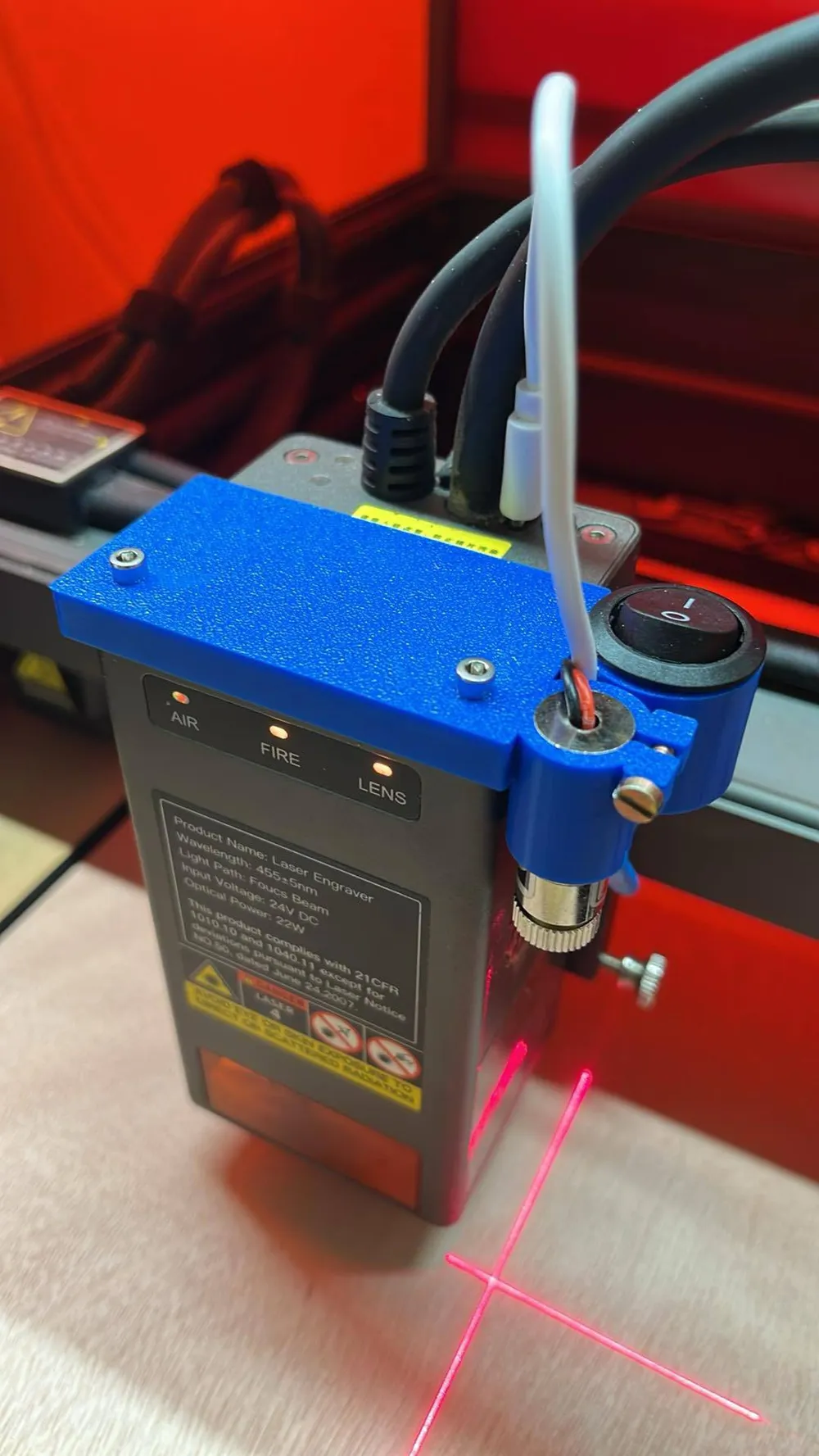 Creality Falcon 2 Pro 22w Cross Hair Laser by Work By Schultz ...