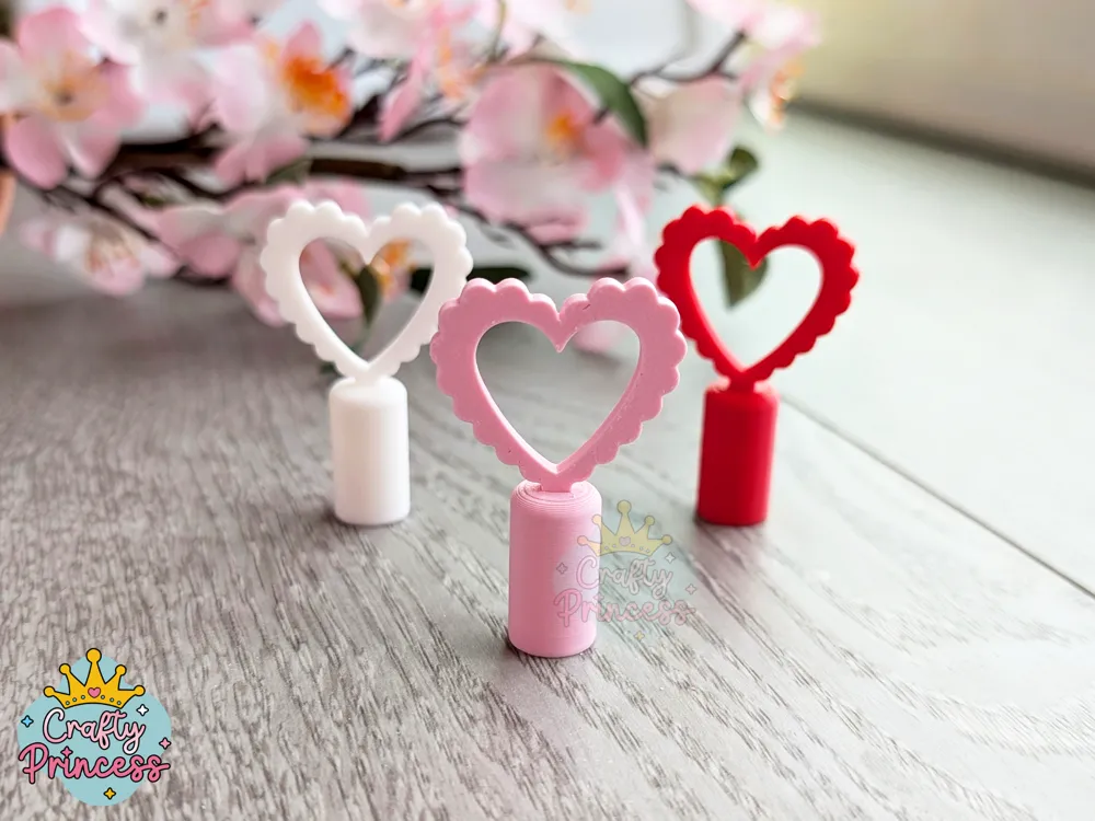 Heart Pencil Topper - Free 3D Print Model - MakerWorld