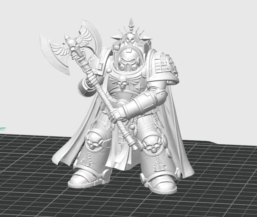 Chaos Space Marine Terminator mit zweihändiger Axt – Kostenloses 3D ...