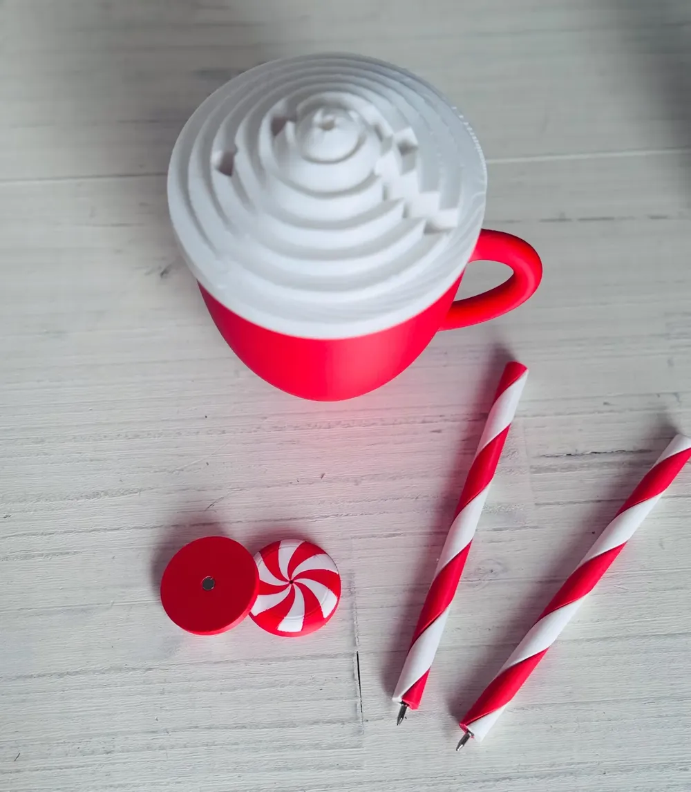 Functional Peppermint Hot Cocoa by NextGenModeling MakerWorld: Download ...