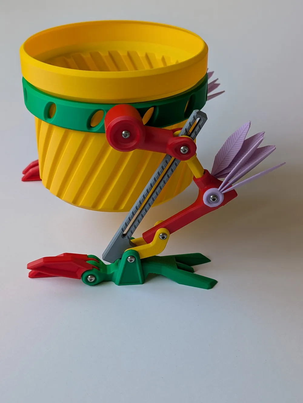 "Cluckulus Prime" - Mech-chicken desktop organizer - Free 3D Print ...