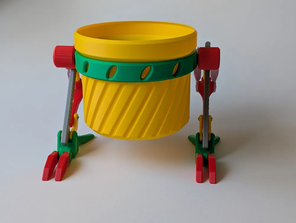 "Cluckulus Prime" - Mech-chicken desktop organizer - Free 3D Print ...