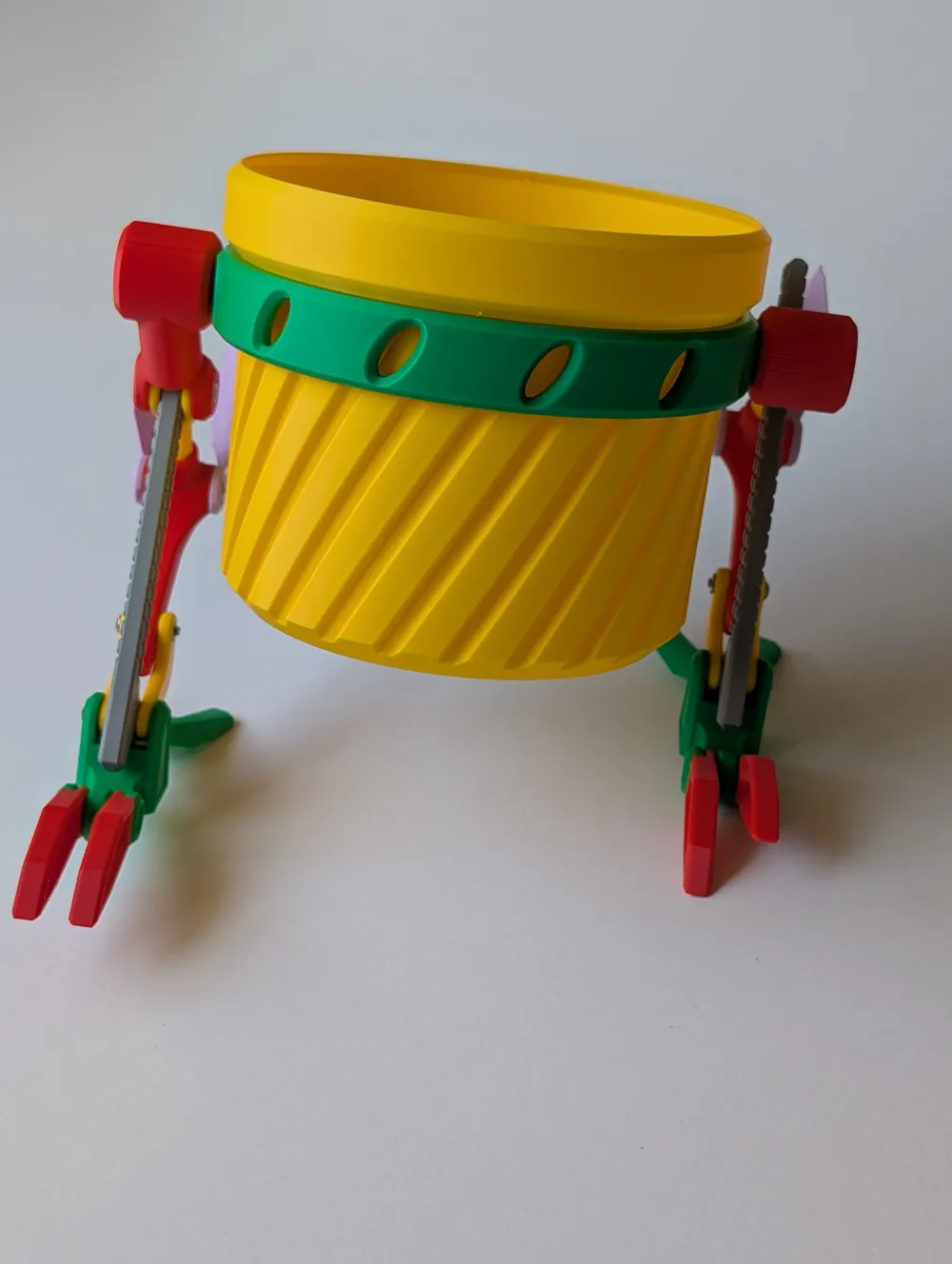 "Cluckulus Prime" - Mech-chicken desktop organizer - Free 3D Print ...