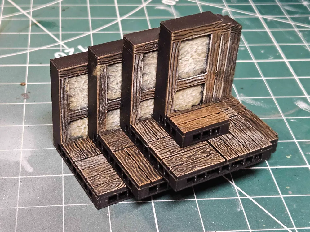 OpenForge Wooden Wall Tiles (Stucco) Remixed by Yandalf - MakerWorld