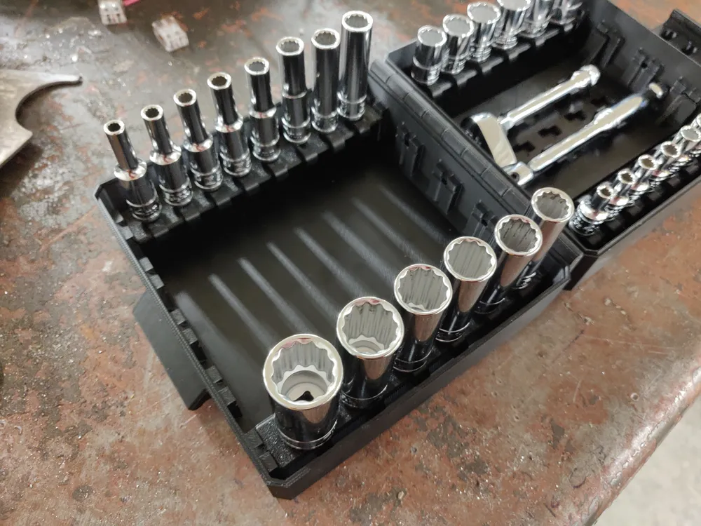 Modular Socket Box! 1/4" Sockets by irony MakerWorld: Download Free 3D ...