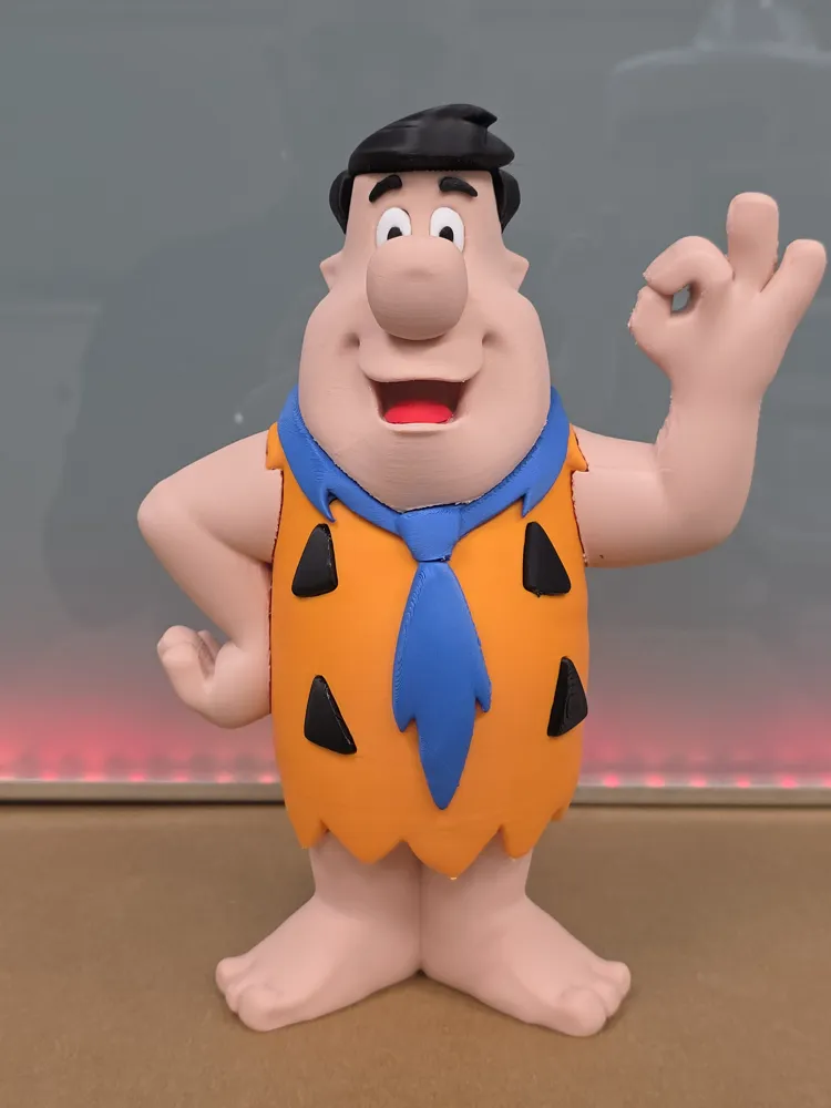 Fred Flintstone / NO AMS - Free 3D Print Model - MakerWorld