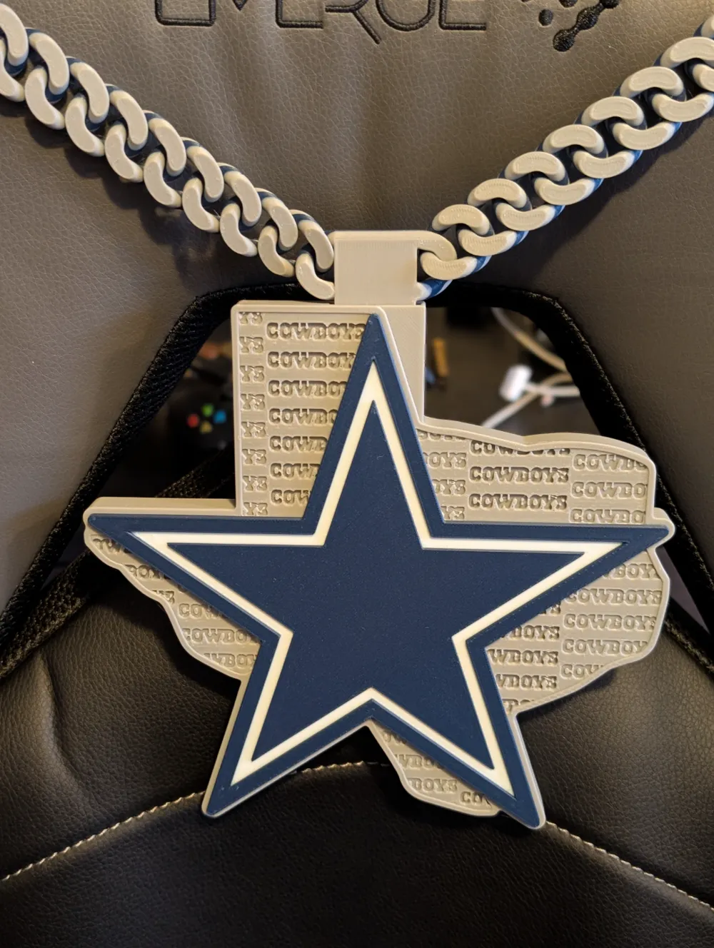 Dallas Cowboys Oversized Pendant and Chain - Free 3D Print Model ...