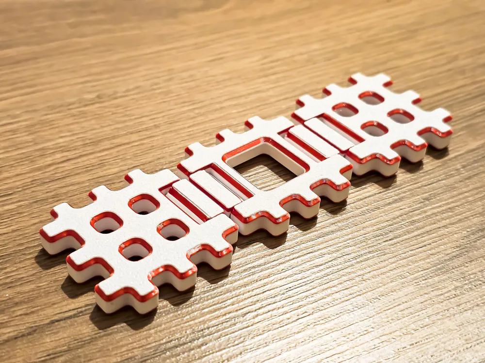 Hash Slider Fidget (print in place) - Free 3D Print Model - MakerWorld