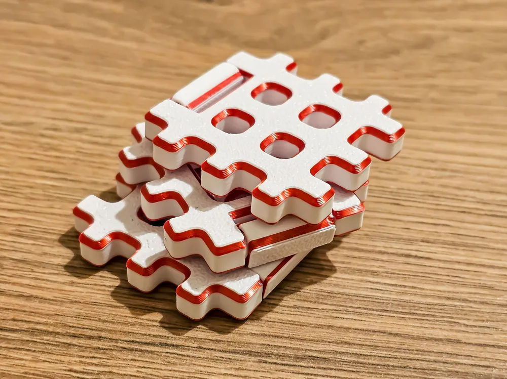 Hash Slider Fidget (print in place) - Free 3D Print Model - MakerWorld