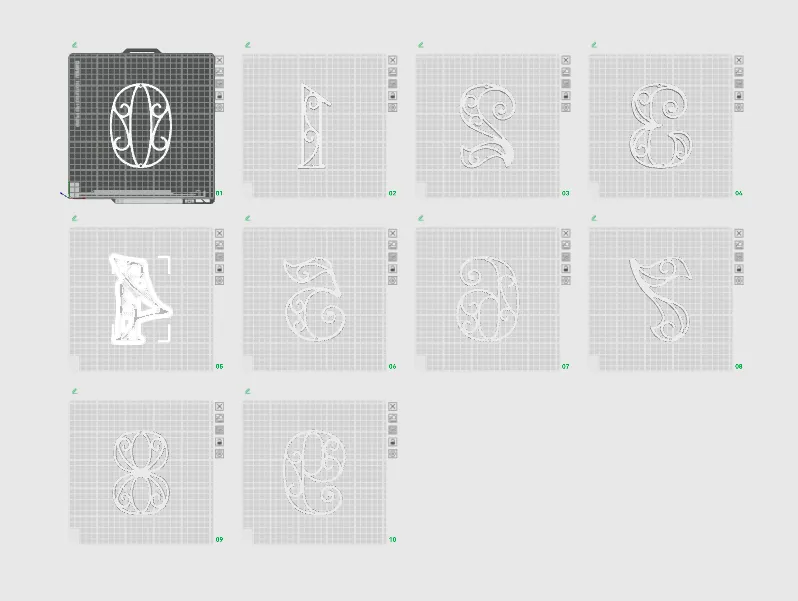 Retro style decorative house numbers - Free 3D Print Model - MakerWorld