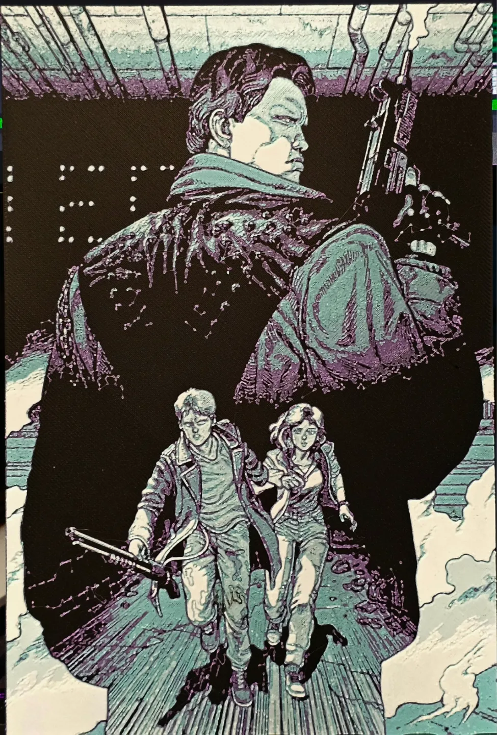 Terminator TechNoir HueForge Filament Painting by FlyingPeas - MakerWorld