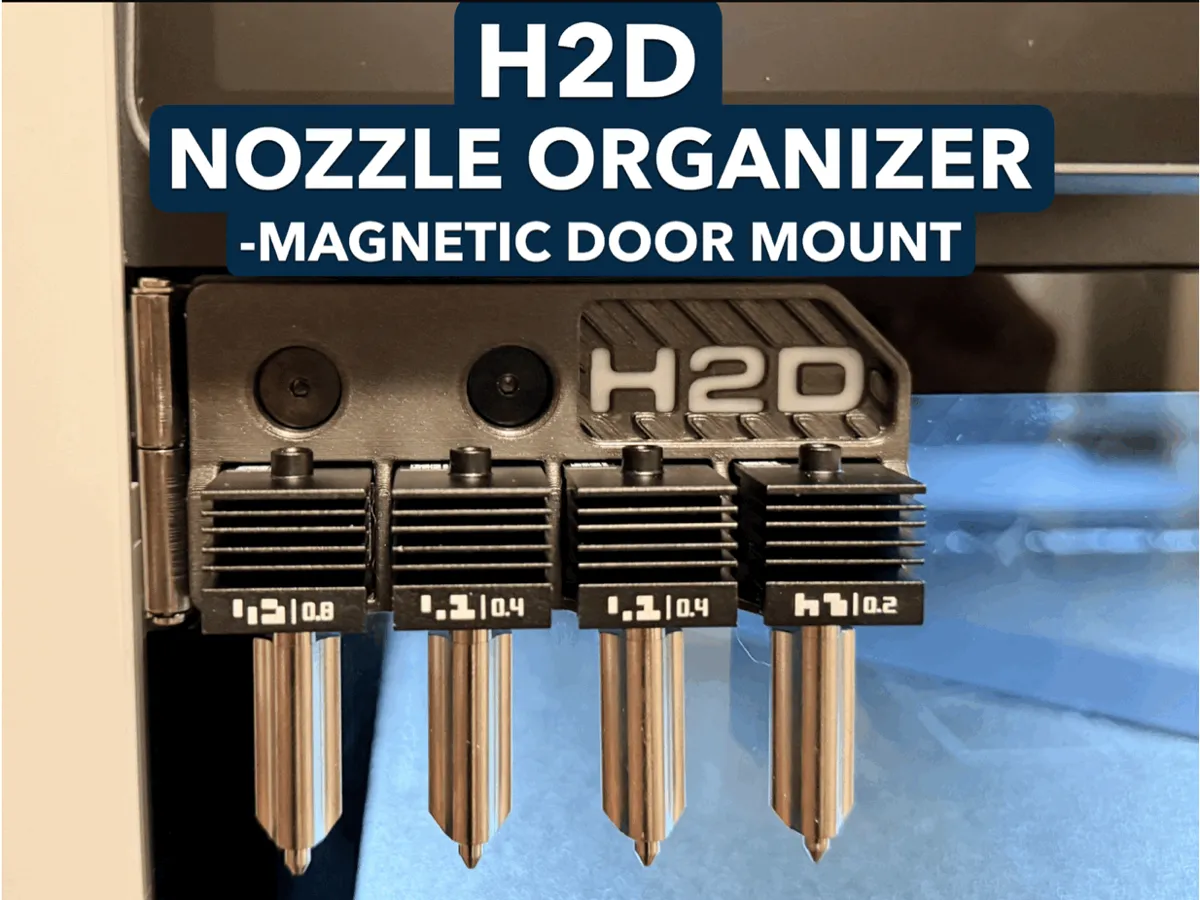 Door Nozzle Rack (All H2 Series Models) - Free 3D Print Model - MakerWorld