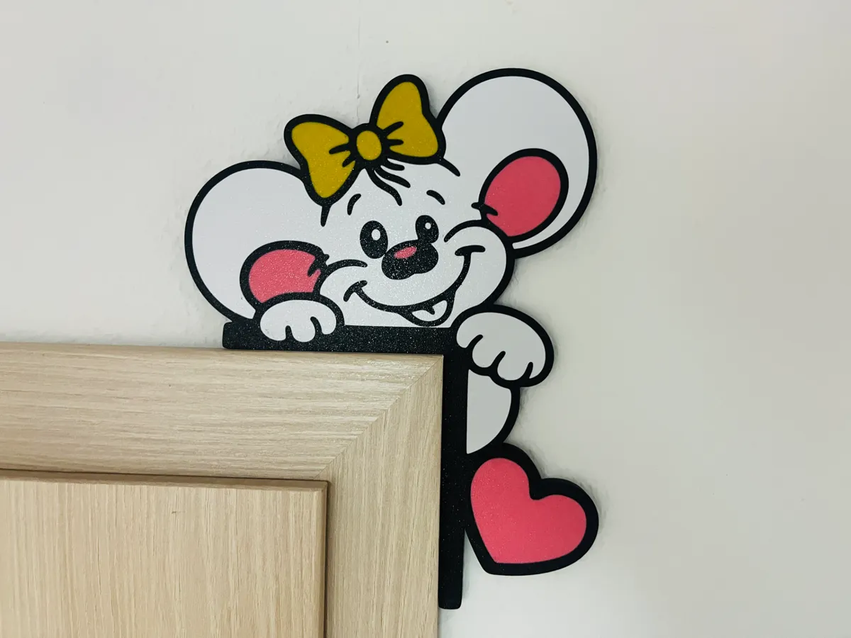 Decorative Door Corner, Mouse - Free 3D Print Model - MakerWorld