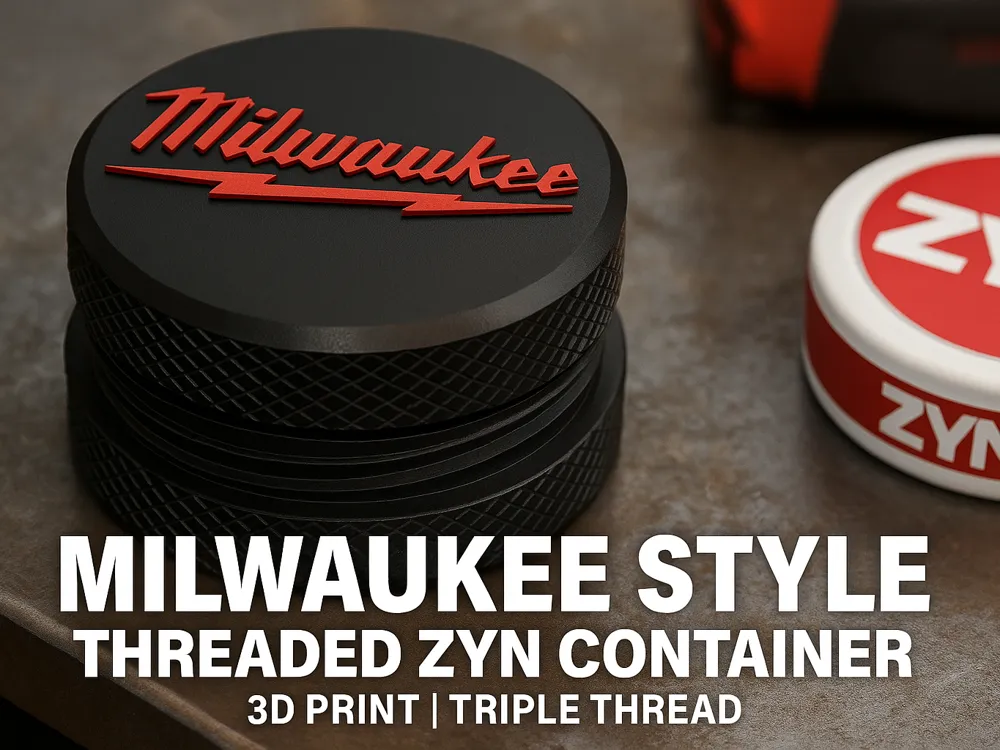 Threaded ZYN Container - Free 3D Print Model - MakerWorld