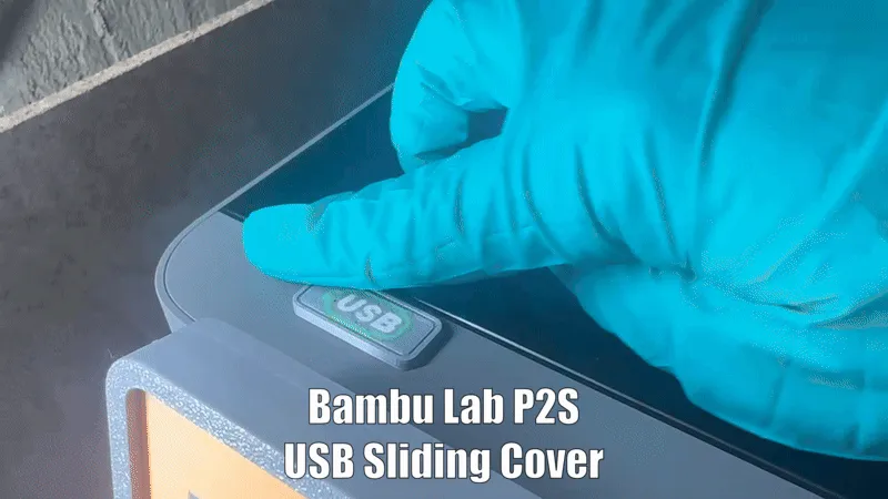 Bambu Lab P2S – USB Port Sliding Cover - Free 3D Print Model - MakerWorld