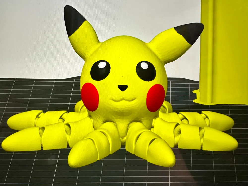 Flexi Pikachu Octopus by Ekkowl MakerWorld: Download Free 3D Models