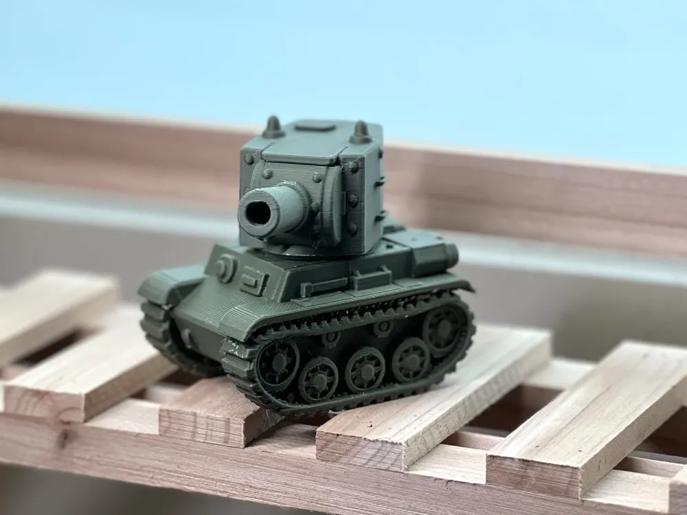 Cute KV-2 Heavy Tank by D-studio MakerWorld: Download Free 3D Models