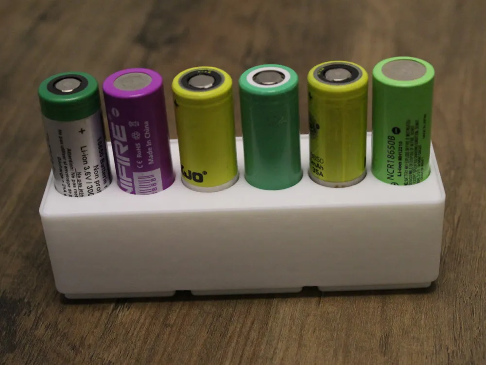 Gridfinity 18650 battery holder by Alias - MakerWorld