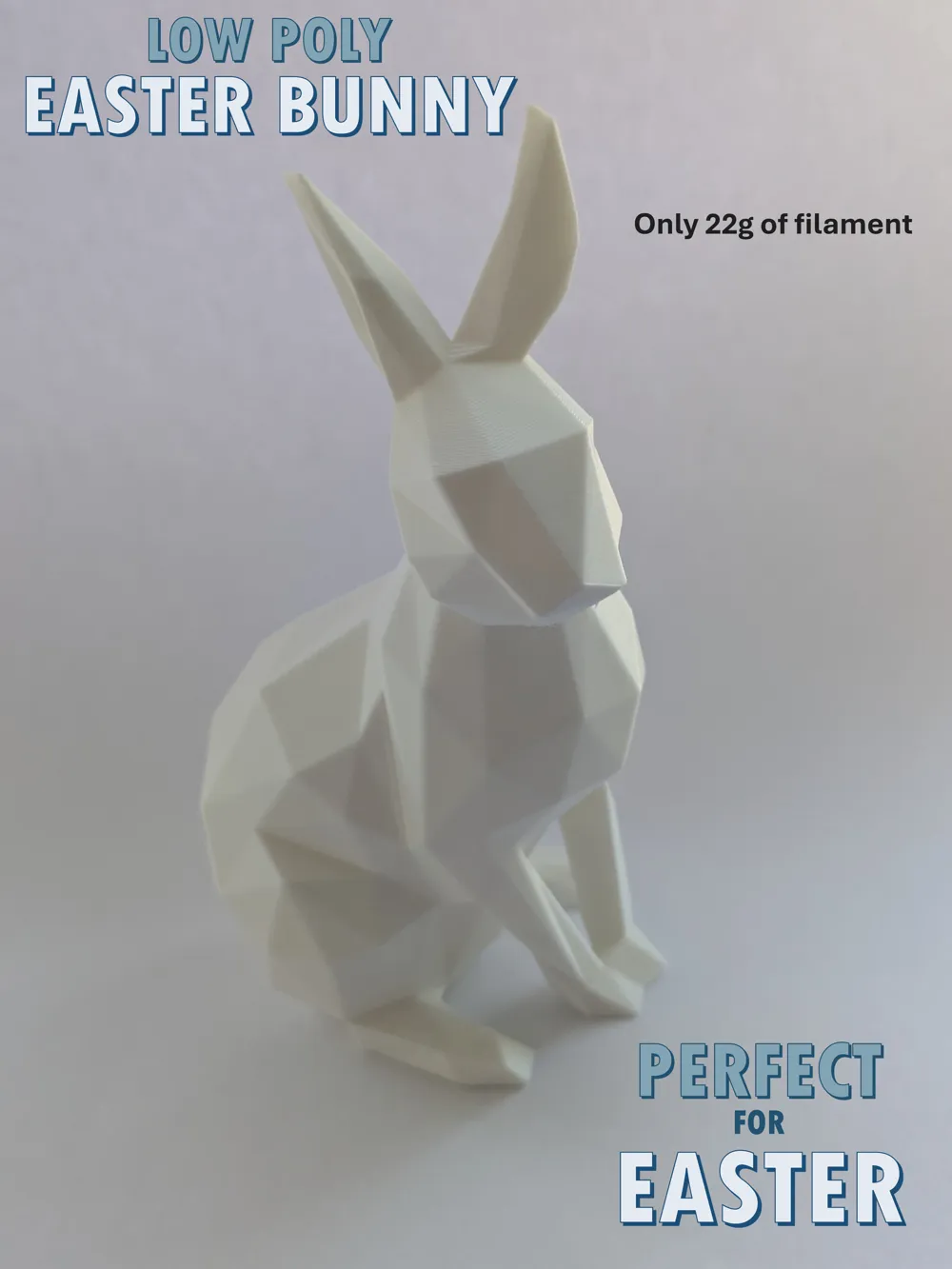 Easter Bunny Low Poly by user_3107428975 - MakerWorld