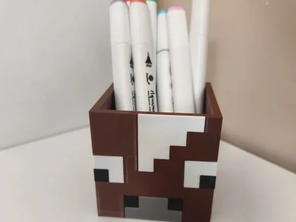 Pot crayons Vache minecraft Cow pencil holder by Nicolas44513 ...