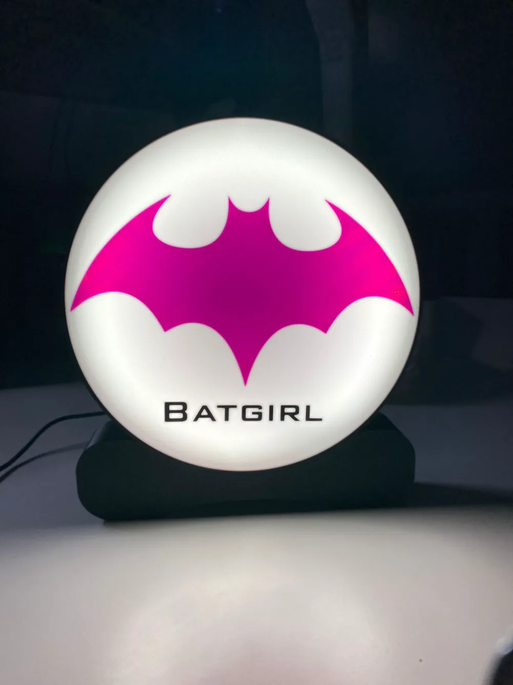 Front-DIY-Lightbox Batgirl by 3D-DIY - MakerWorld