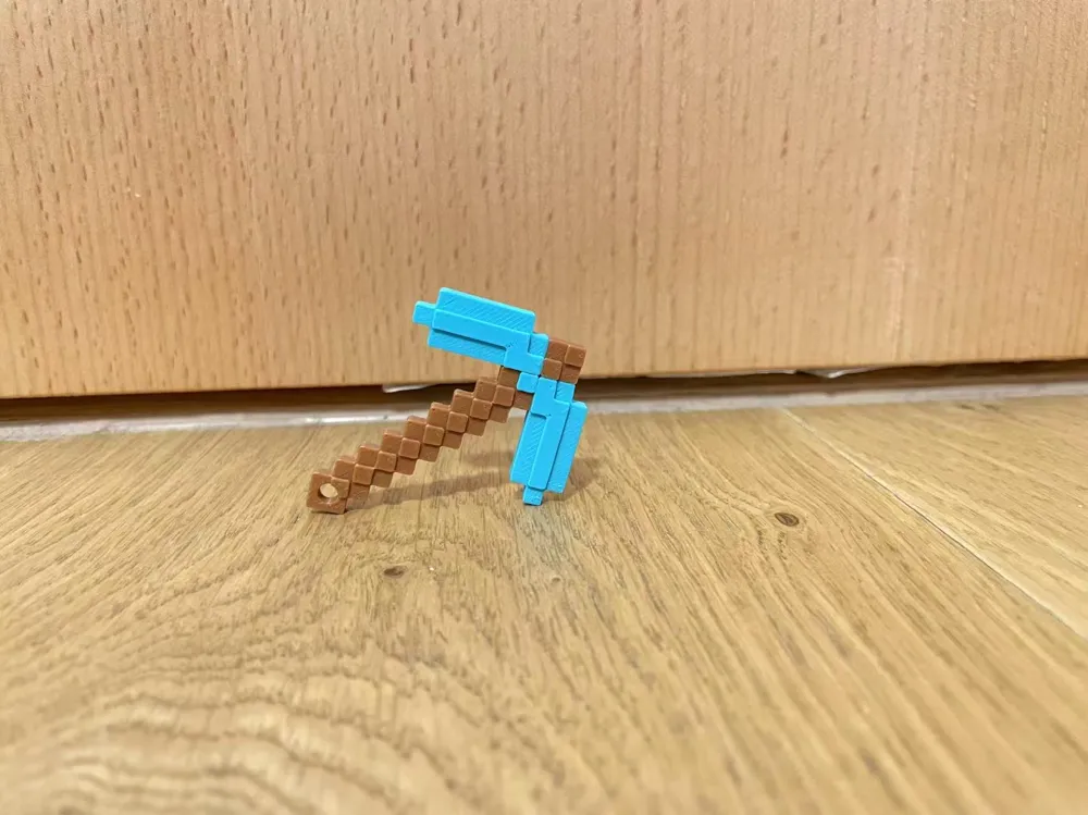 Minecraft diamond pickaxe by kv99 MakerWorld: Download Free 3D Models