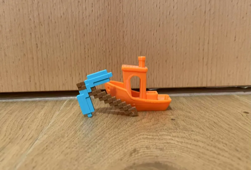 Minecraft diamond pickaxe by kv99 MakerWorld: Download Free 3D Models