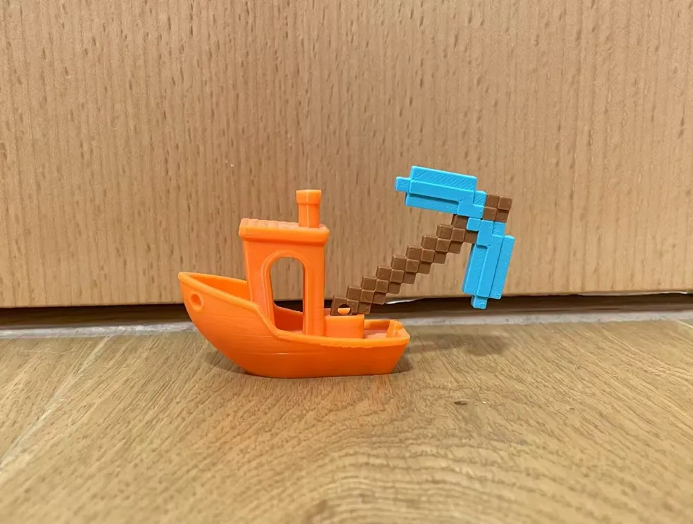 Minecraft diamond pickaxe by kv99 MakerWorld: Download Free 3D Models