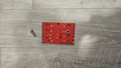 Nut & bolt Measure Pro Gauge - SAE and Metric - Free 3D Print Model ...