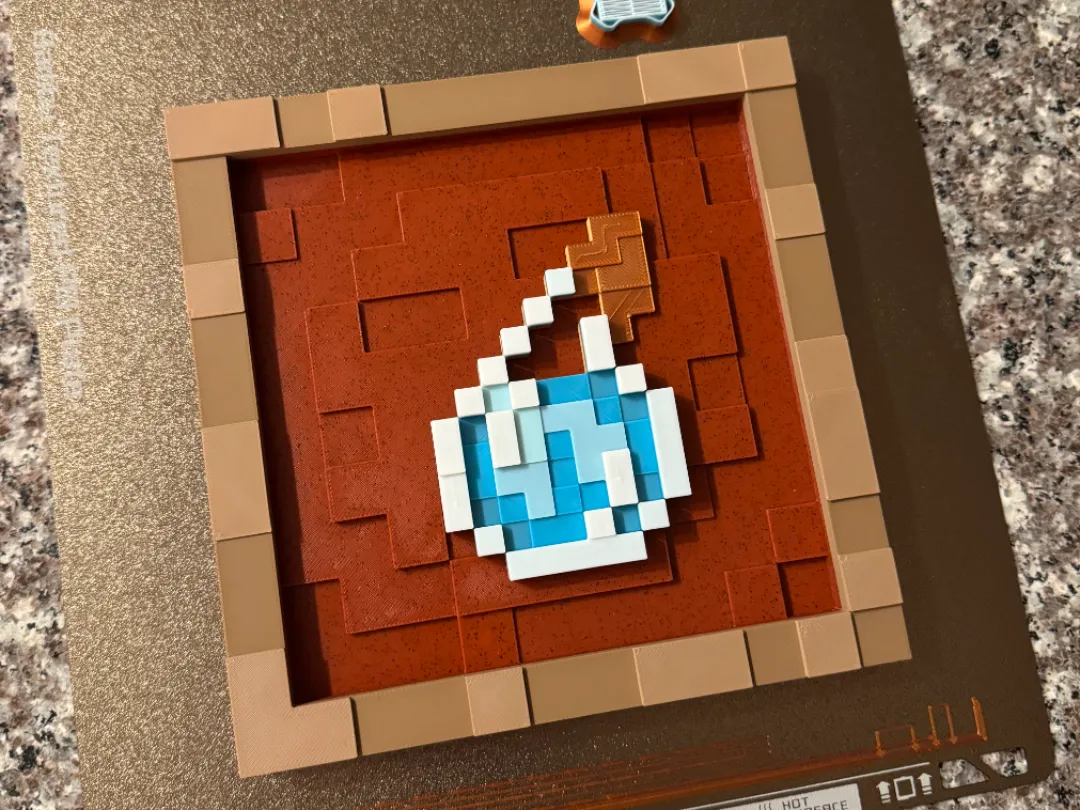 スプラッシュポーション - マインクラフトアイテムフレーム 作成者： jongoodfeller MakerWorld：無料3Dモデルをダウンロード