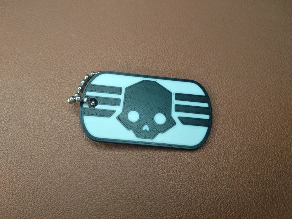 Helldivers 2 Dog Tag Keyring by neddy990 - MakerWorld