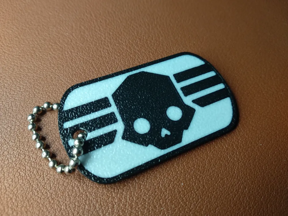 Helldivers 2 Dog Tag Keyring by neddy990 - MakerWorld