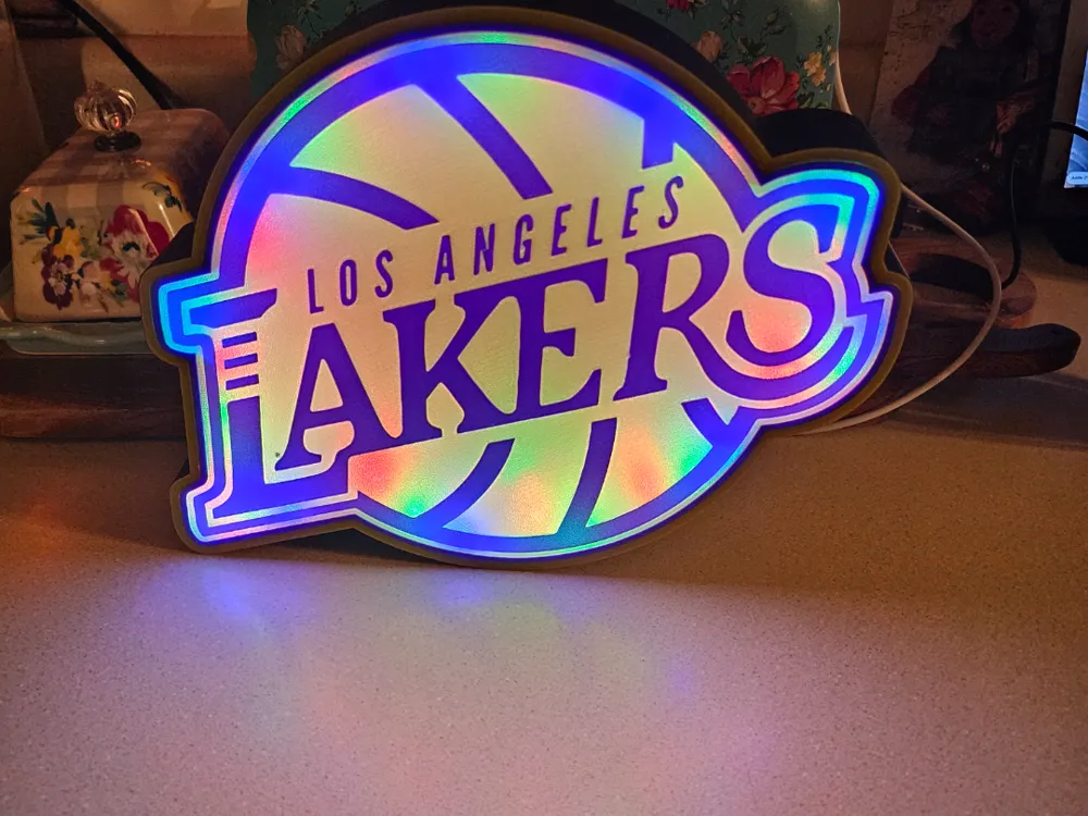LA Lakers Light Box by Fearless2325 MakerWorld: Download Free 3D Models