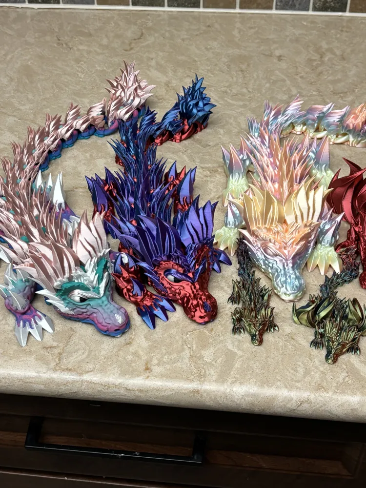 Twisted Crystal Dragon (15g version available) - Free 3D Print Model ...