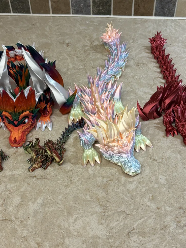 Twisted Crystal Dragon (15g version available) - Free 3D Print Model ...