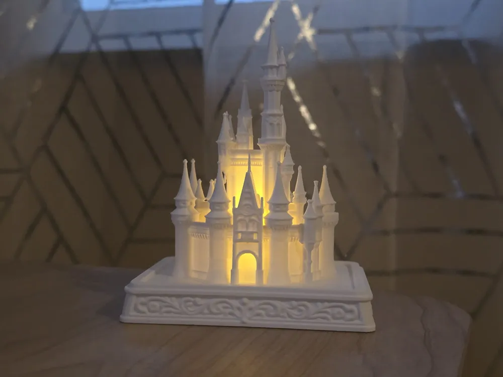 Disney Castle with Tealight Slot - Free 3D Print Model - MakerWorld