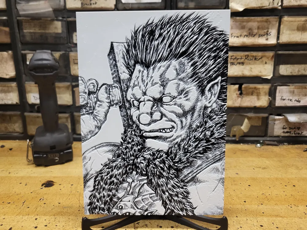 Zodd The Immortal Manga Panel Hueforge by 3Deez Prints MakerWorld ...